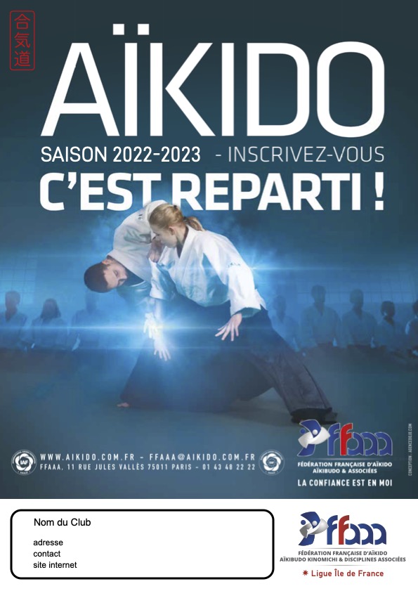 Affiche Club modifiable - AIkido Île de France FFAAA